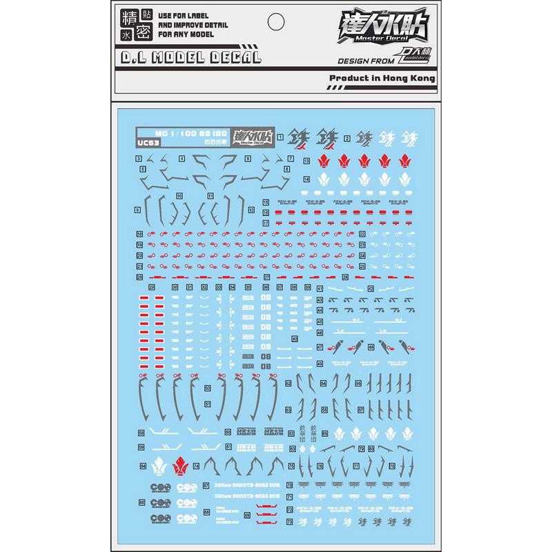[Da Lin] Water Decal for Daban 8818 MG 1/100 Barbatos | Bandai gundam ...