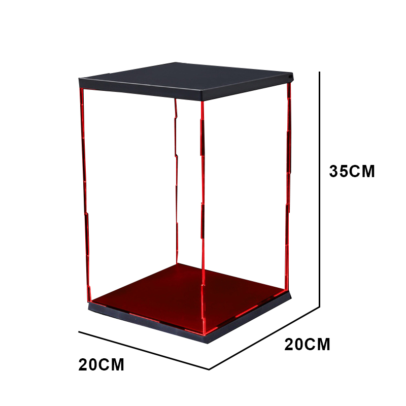 HG/RG/MG Gundam Display Case with Red LED (20x20x35 cm) | Bandai gundam ...