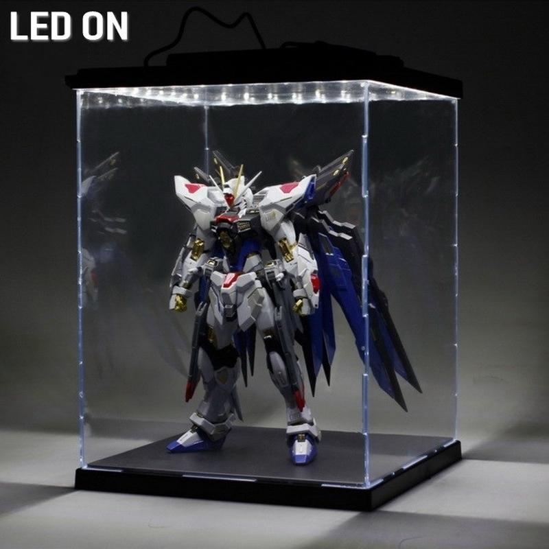 HG/RG/MG Gundam Display Case with LED (20x20x35 cm) | Bandai gundam ...