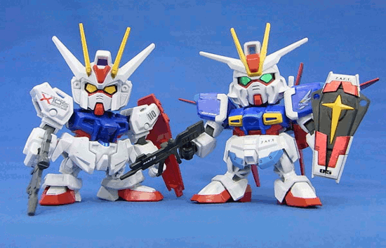 SDBB Strike Gundam & Force Impulse Set | Bandai gundam models kits ...