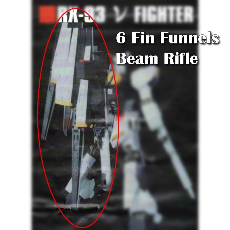 Fin Funnels Effect Set and Beam Rifle for Entry Grade Nu Gundam ...