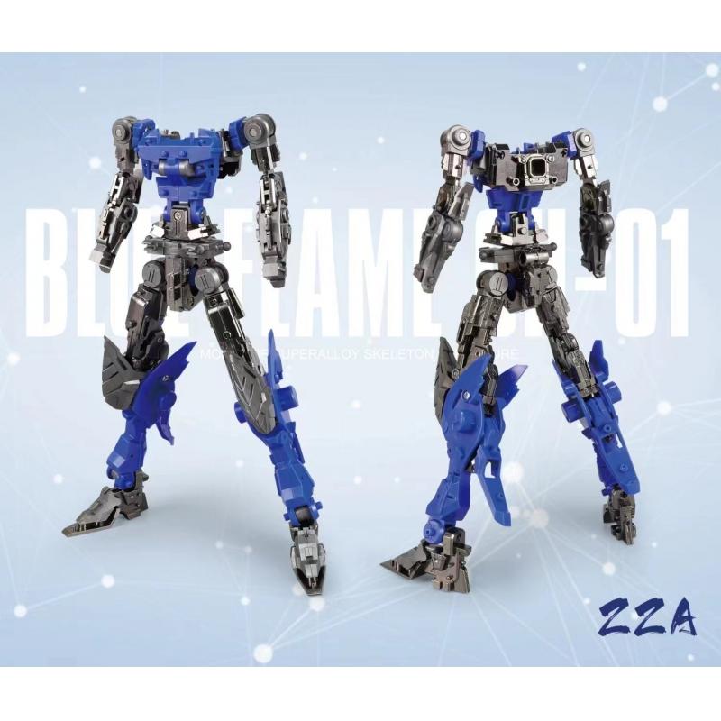 ZZA Model Blue Flame Model Kit with die cast Alloy Inner Frame | Bandai ...