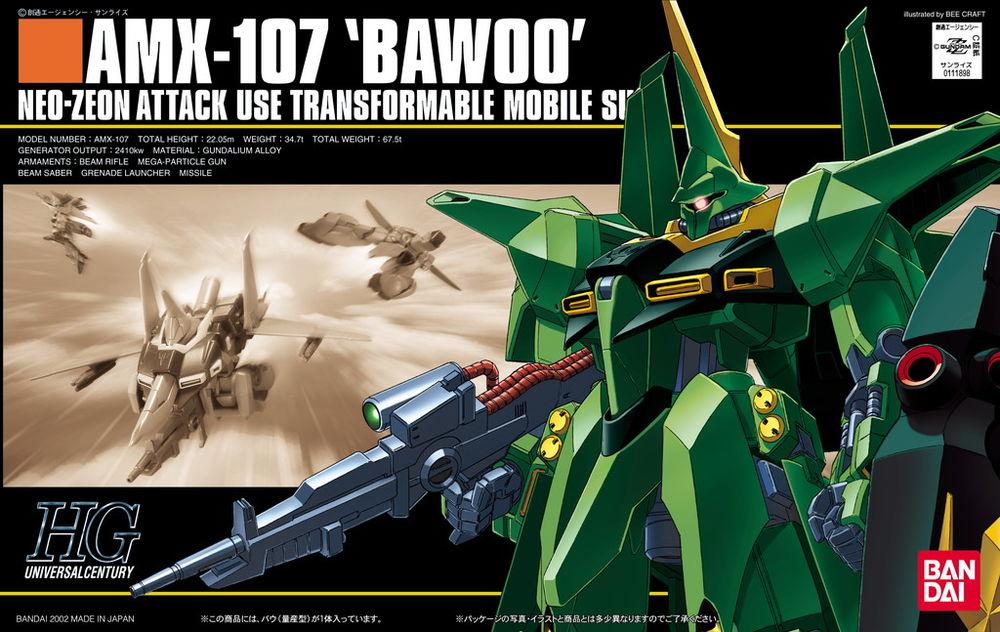 [031] HGUC 1/144 AMX-107 Bawoo Production Type Gundam | Bandai gundam ...