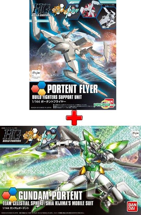 [2 in 1] HGBF 1/144 Gundam Portent + Portent Flyer Set | Bandai gundam ...