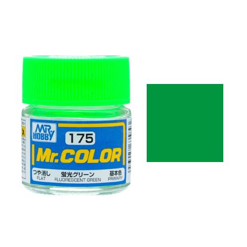 Mr. Hobby-Mr. Color-C175 Fluorescent Green Flat (10ml) | Bandai gundam ...