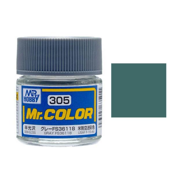 Mr. Hobby-Mr. Color-C305 Gray FS36118 Semi-Gloss (10ml) | Bandai gundam ...