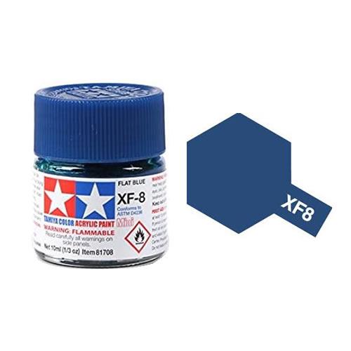 Tamiya Color Acrylic Paint XF-8 Flat Blue (10ml) | Bandai gundam models ...