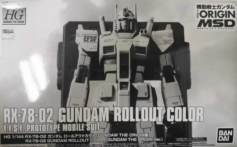 P-BANDAI: HG 1/144 RX-78-02 GUNDAM ROLLOUT COLOR (GUNDAM THE ORIGIN VERSION) | Bandai gundam ...