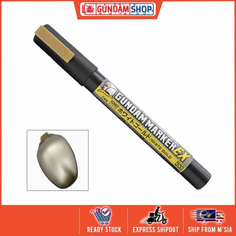 Mr.Hobby Gundam Marker EX XGM07 White Gold | Bandai gundam models kits ...