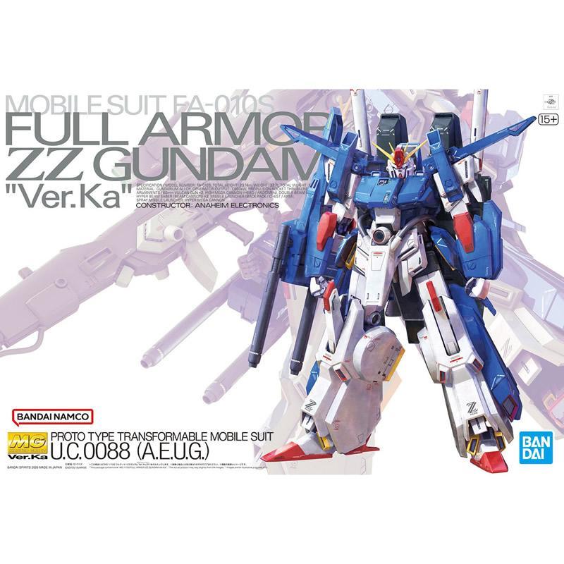 MG 1/100 Full Armor ZZ Gundam Ver. Ka | Bandai gundam models kits ...