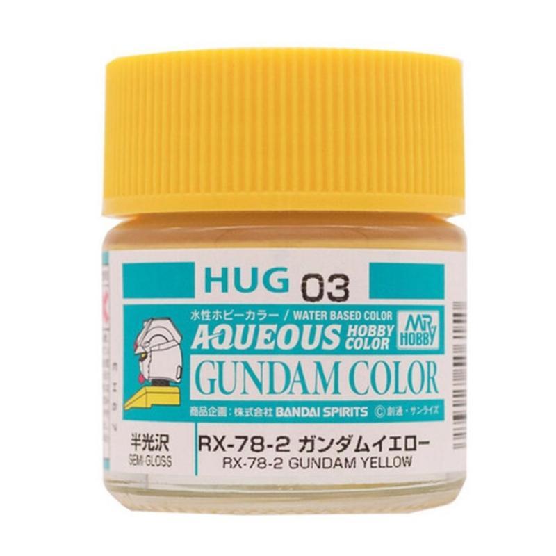 Mr Hobby Mr Aqueous Paint Gundam Color for RX-78-2 Gundam Yellow ...